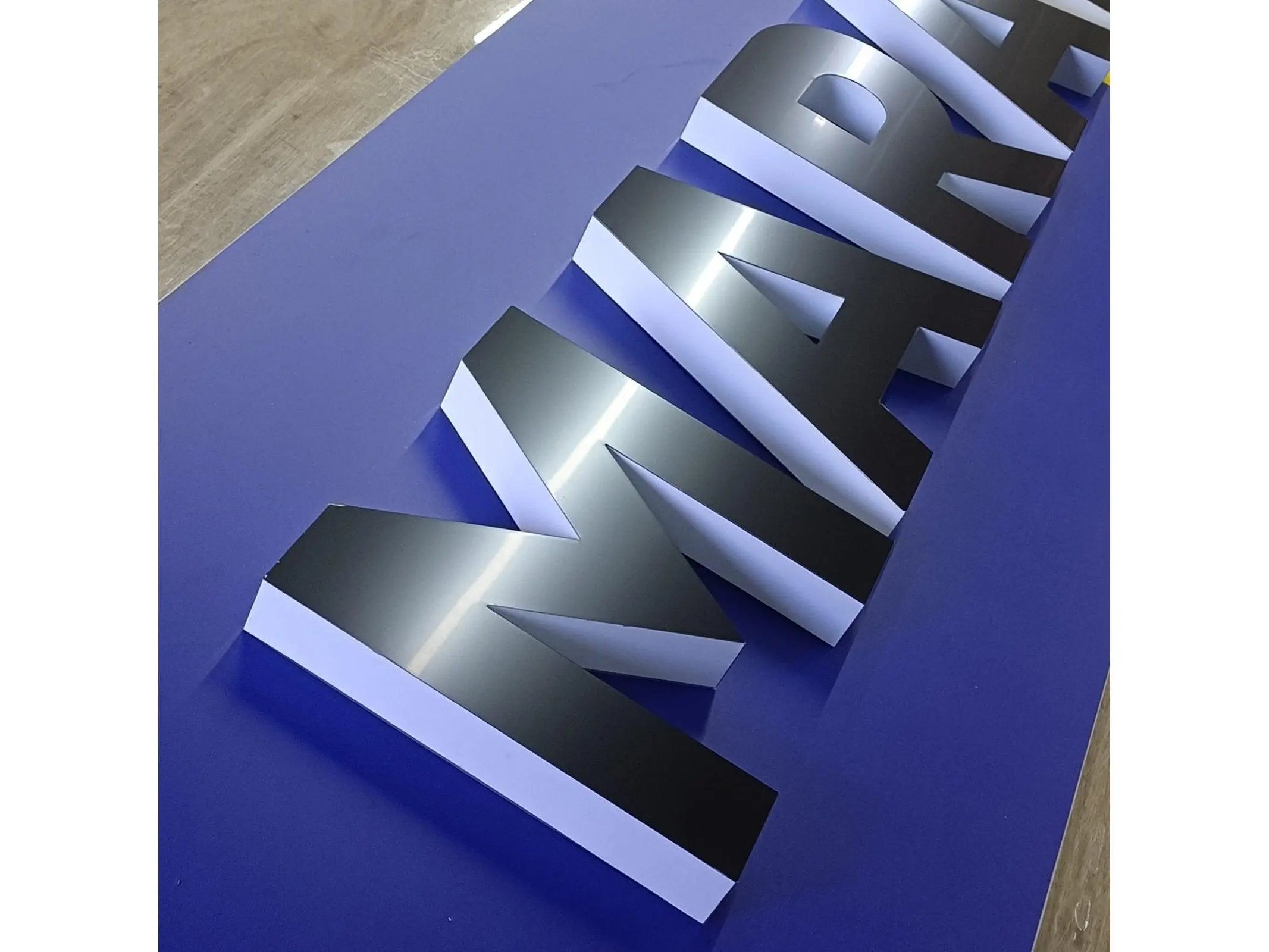 Flat Cut Letters – First Stop Signs Print