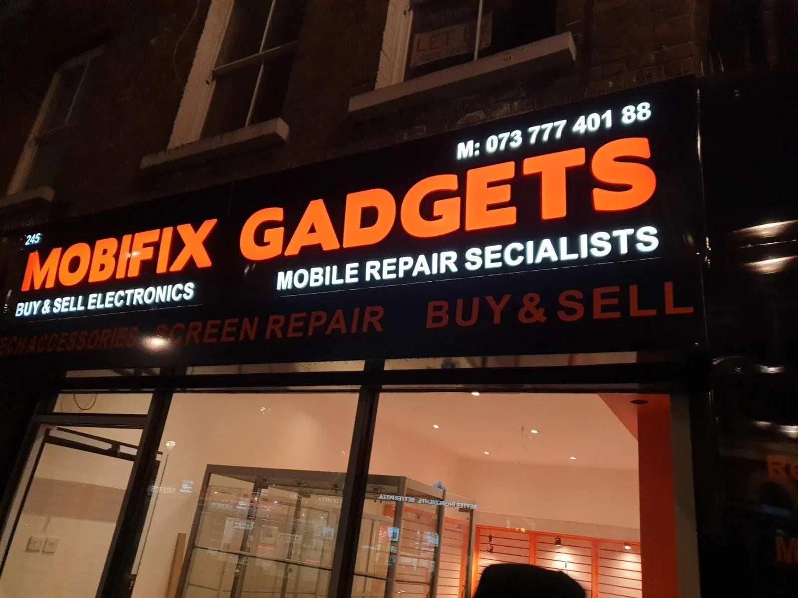 Battery Powered Signs – First Stop Signs Print